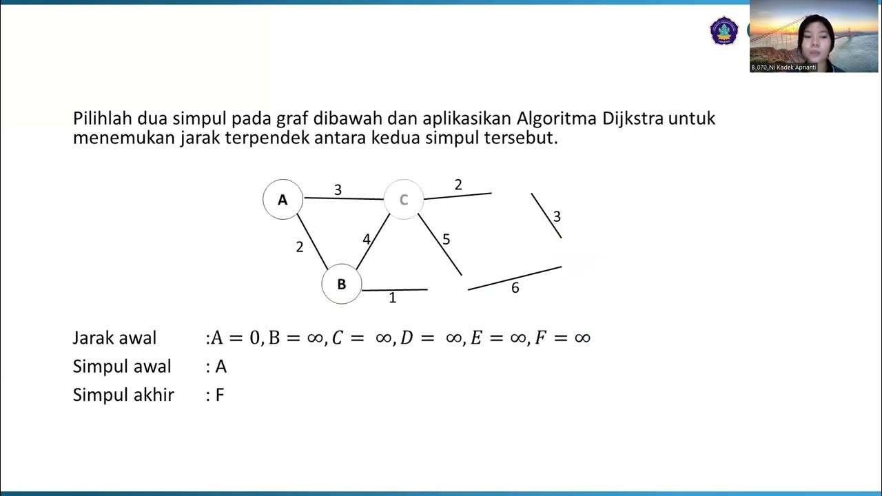 TUGAS 2: IMPLEMENTASI ALGORITMA KRUSKAL, PRIM, DAN DIJKSTRA - YouTube
