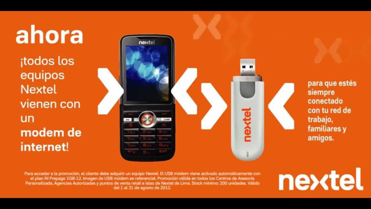 3 Nextel Spot modem nextel - YouTube