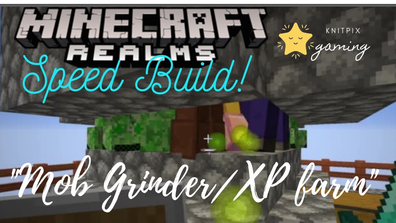 Minecraft Realms Speed Build: Mob/XP Grinder - YouTube