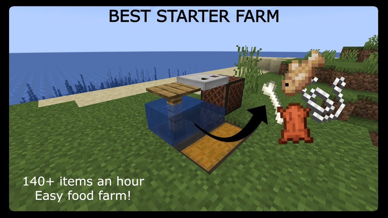 AFK Fish Farm 1.17 Tutorial, BEST STARTER FOOD FARM - YouTube