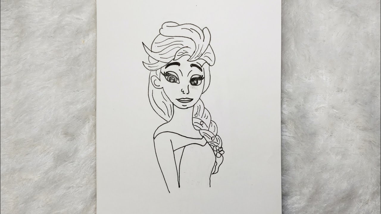 How to Draw Elsa | Disney Princess | Drawing Tutorial for Beginners ...