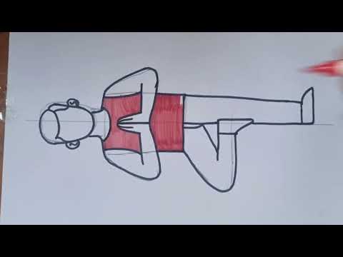 How to draw Yoga Day Drawing || International Yoga Day Drawing