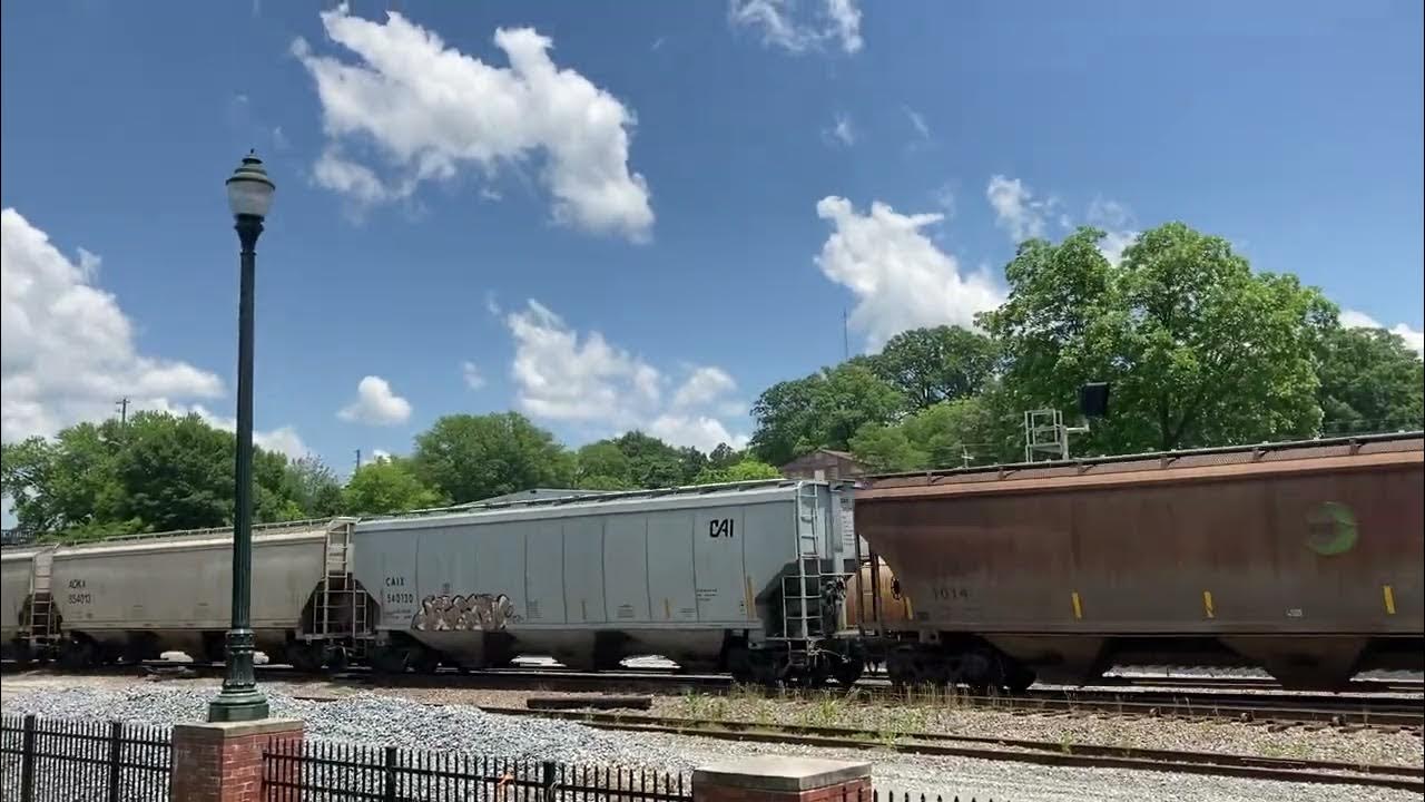 NS train through Dalton Georgia - YouTube
