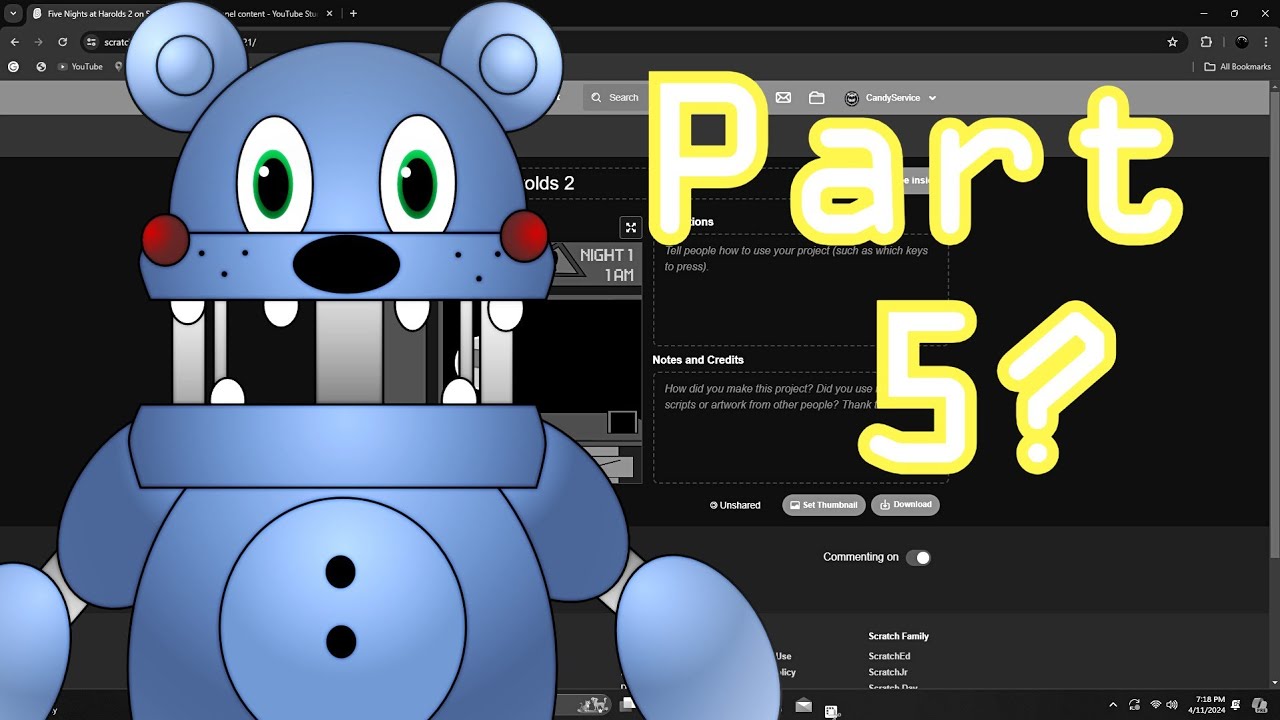 How To Make a FNAF 2 Game on Scratch Part 5 - YouTube