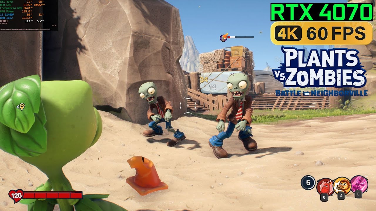 RTX 4070 4K MAX SETTINGS - Plants vs Zombies - Battle for Neighborville ...