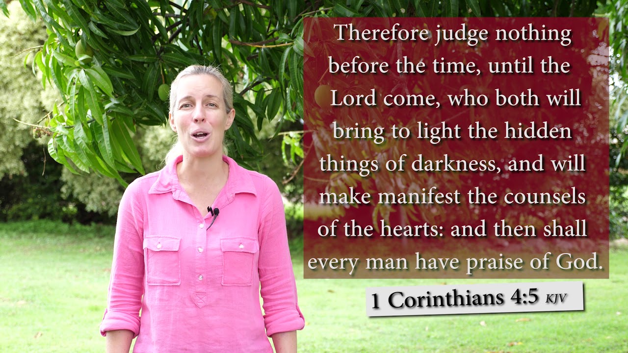 How to sing 1 Corinthians 4:5 KJV - Therefore judge nothing before the ...