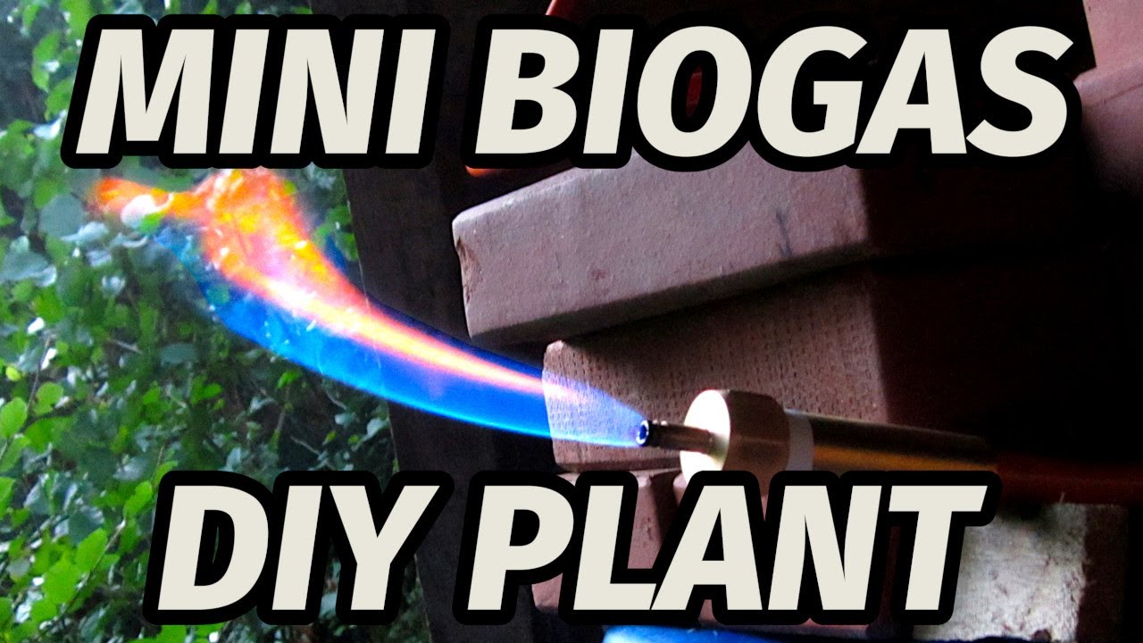 Make your own cheap energy with a DIY mini biogas plant - YouTube