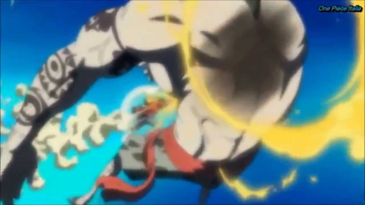 One Piece 565 l attacco più potente di rufy Red Hawk o Pistola di fuoco ...