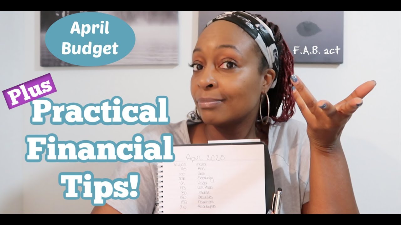 April's Budget: Some Practical Money Tips During This Time - YouTube