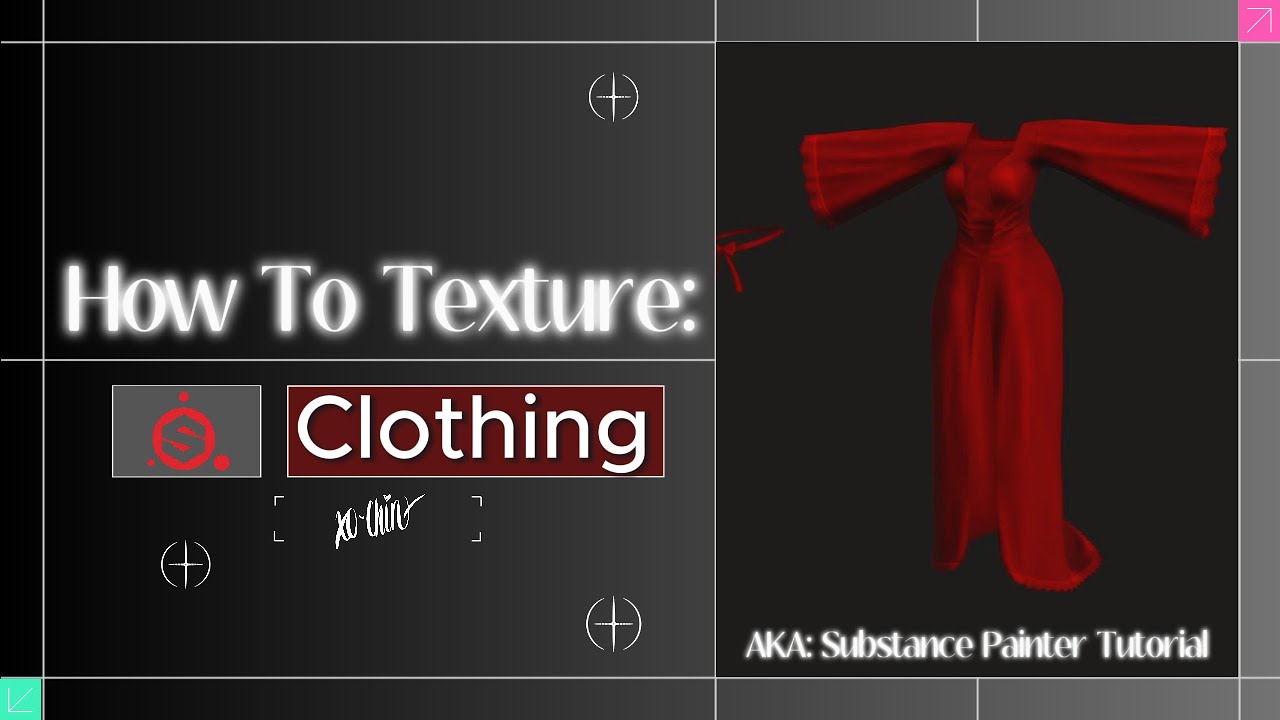 How To Texture Clothing ~ SUBSTANCE PAINTER - YouTube