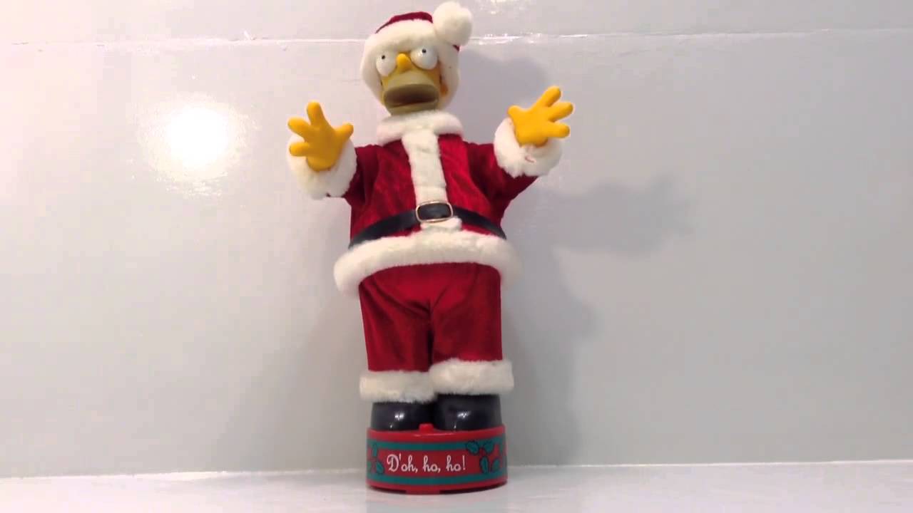 Homer Simpson Christmas Singing Dancing Santa ~ TheMadBirdH - YouTube