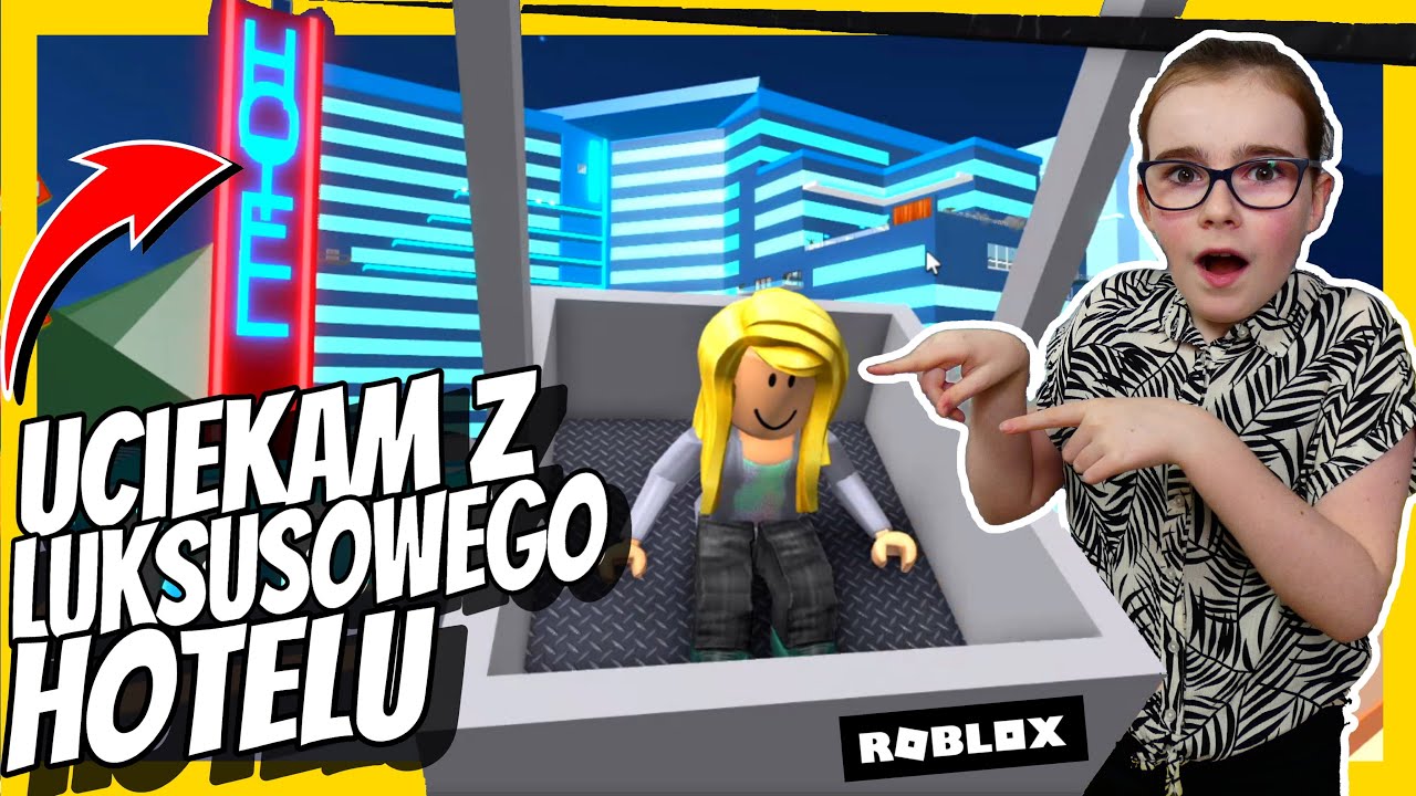 UCIEKAM Z LUKSUSOWEGO HOTELU. Escape The Hotel Obby. Roblox - YouTube