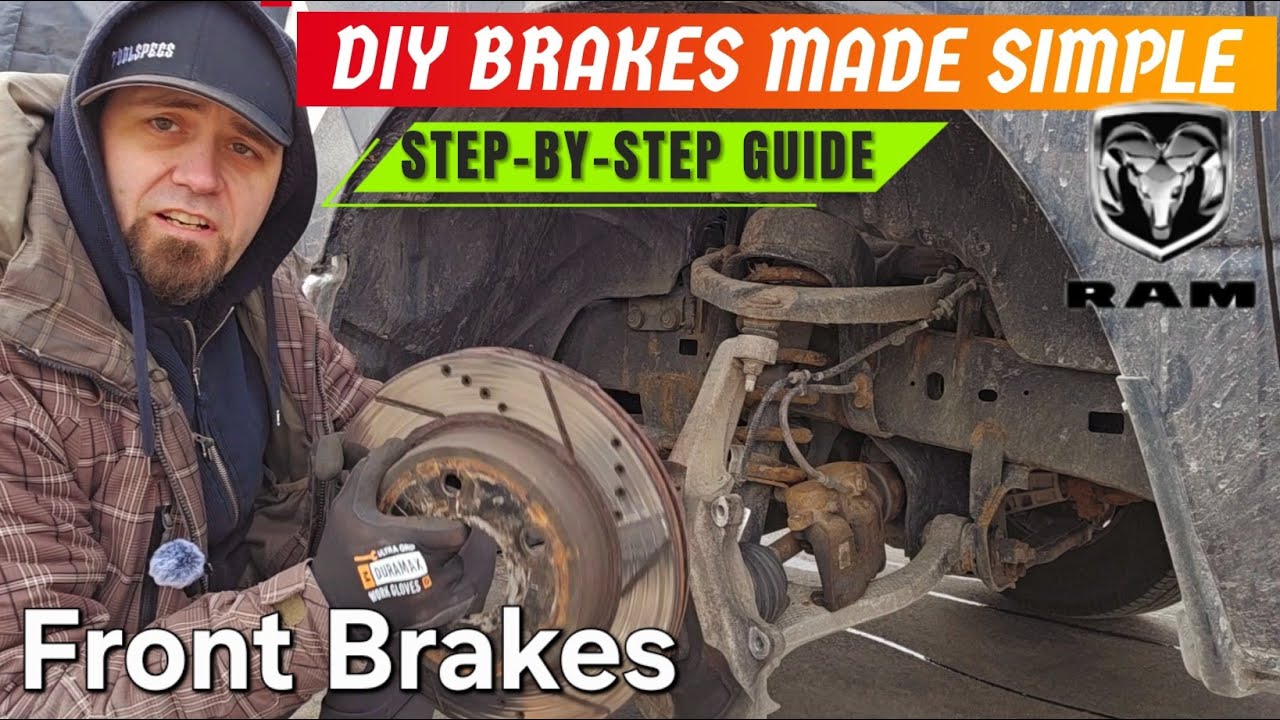 DIY Dodge Ram 1500 Front Brake & Rotor Change (2019 4x4) | Step-by-Step ...
