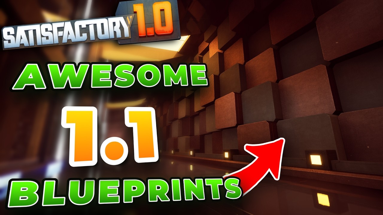 New Satisfactory Blueprint System Makes Building 10X FASTER! - YouTube