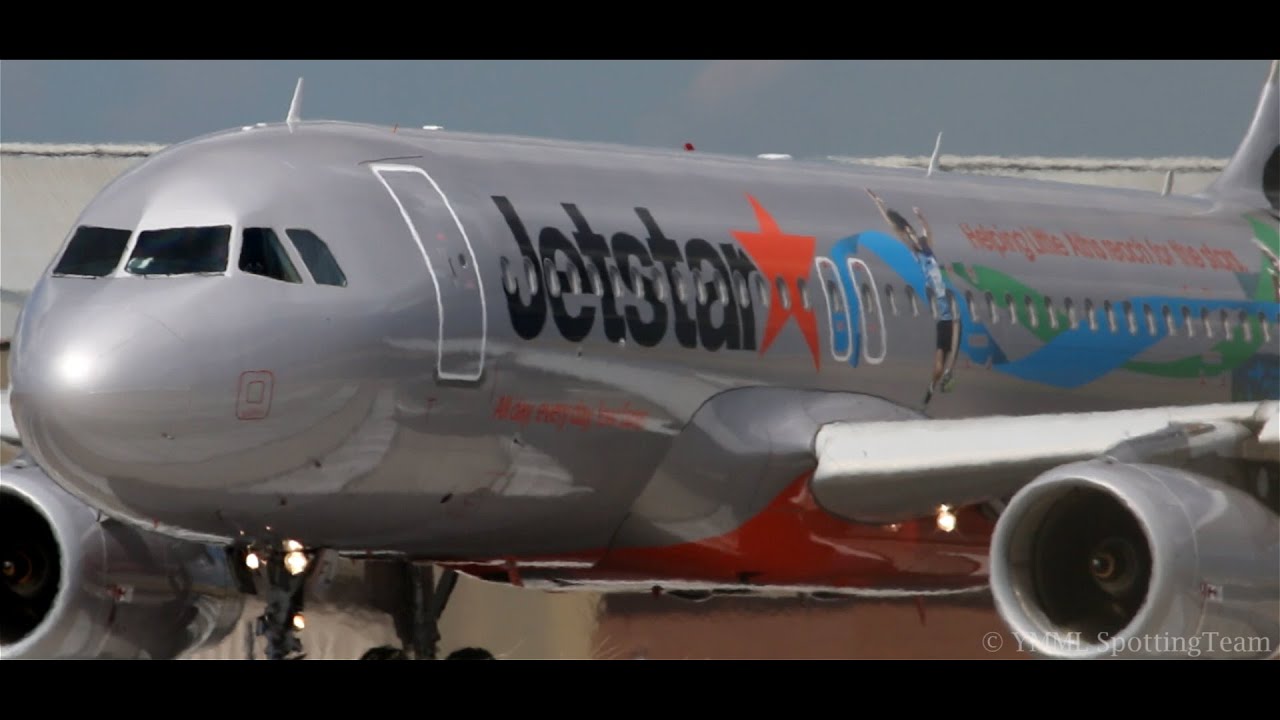 *SPECIAL LIVERY* Little Athletics Retrofit - Jetstar A320-232 CLOSE UP ...