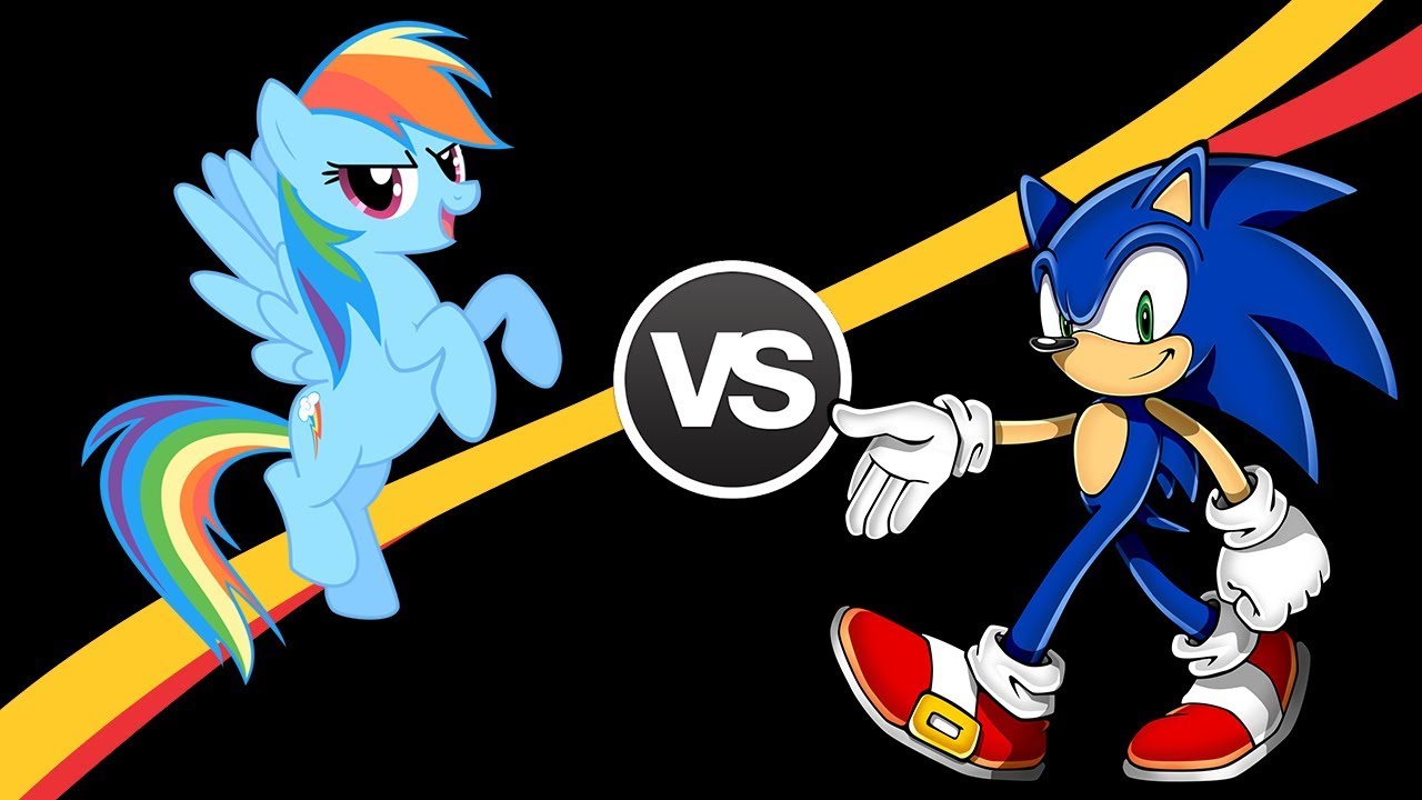 Sonic vs Rainbow Dash - ¿Quién es más rápido? - YouTube
