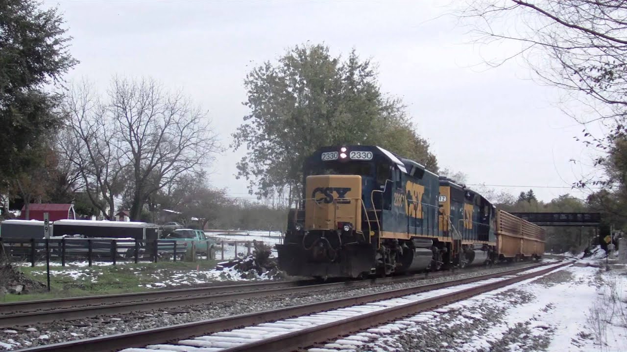 CSX D023 in Hi Def at Shenandoah Junction,WV on 10/31/11 - YouTube