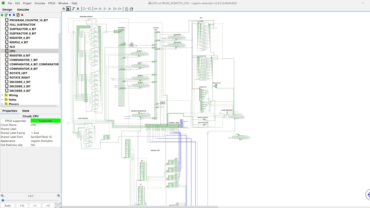 I built an 8-bit CPU from Logic Gates. (Preview). Logisim Evolution ...