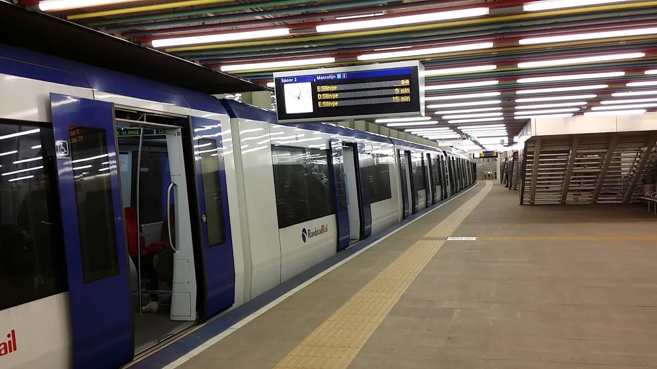 RET Rotterdam Metro E vanuit Rotterdam Centraal naar Slinge - YouTube