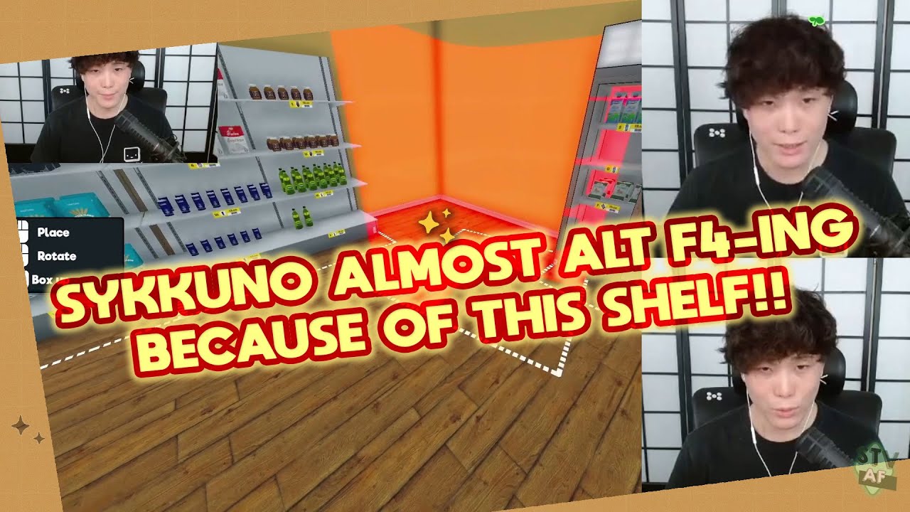 I'M ALT F4-ING! Sykkuno regrets buying the corner shelf because IT DOESN'T FIT AT ALL! - YouTube
