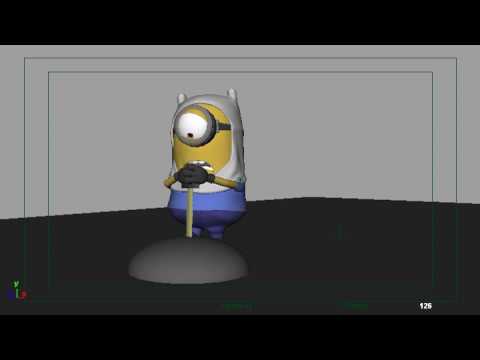 Minion free rig Test animation - YouTube