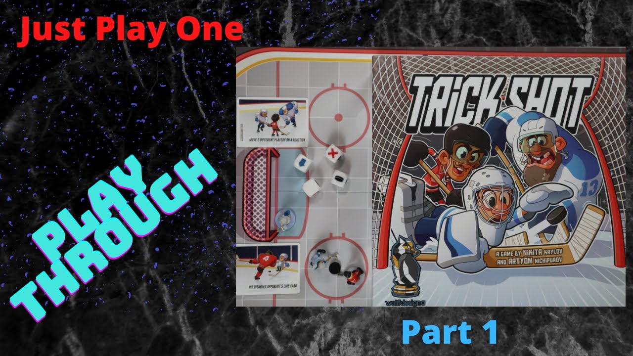 Trick Shot Ice Hockey Board Game. How to Play. Playthrough. Part One ...