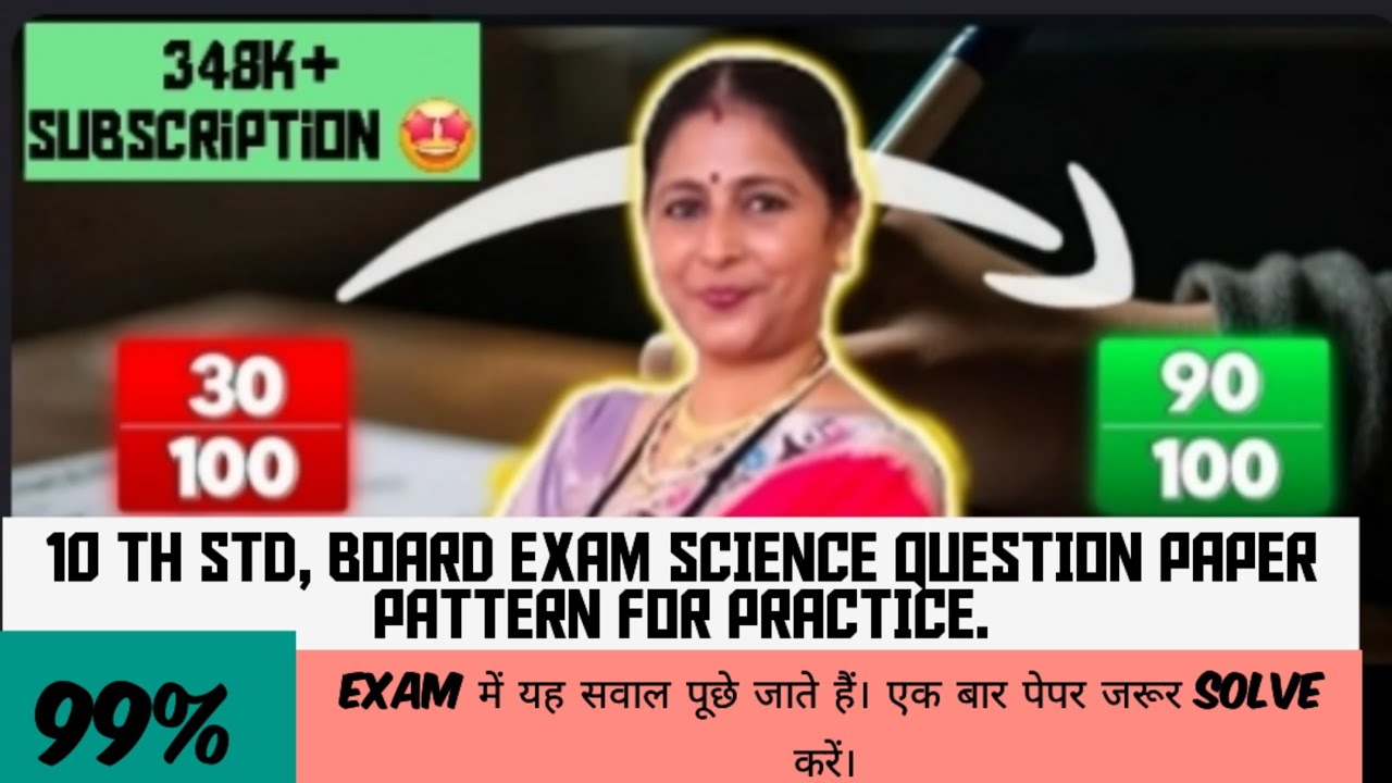 10 th std, BOARD EXAM 2025 SCIENCE QUESTION PAPER PATTERN.99% board ...