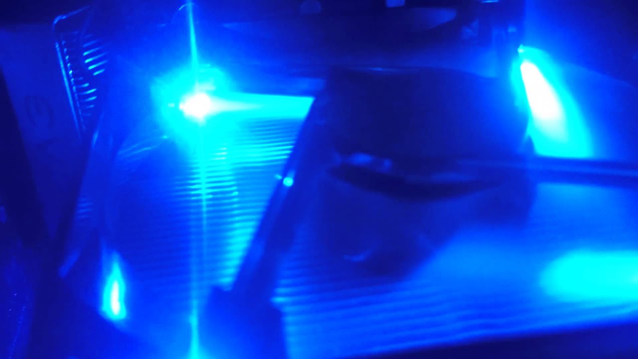 deepcool gammax 400 with 2 blue led fans - YouTube