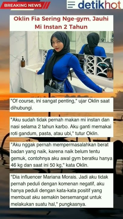 Oklin Fia Nge Gym And Jauhi Mie Instan Viral Artist Oklinfia Gym Mieinstan Netizen Youtube