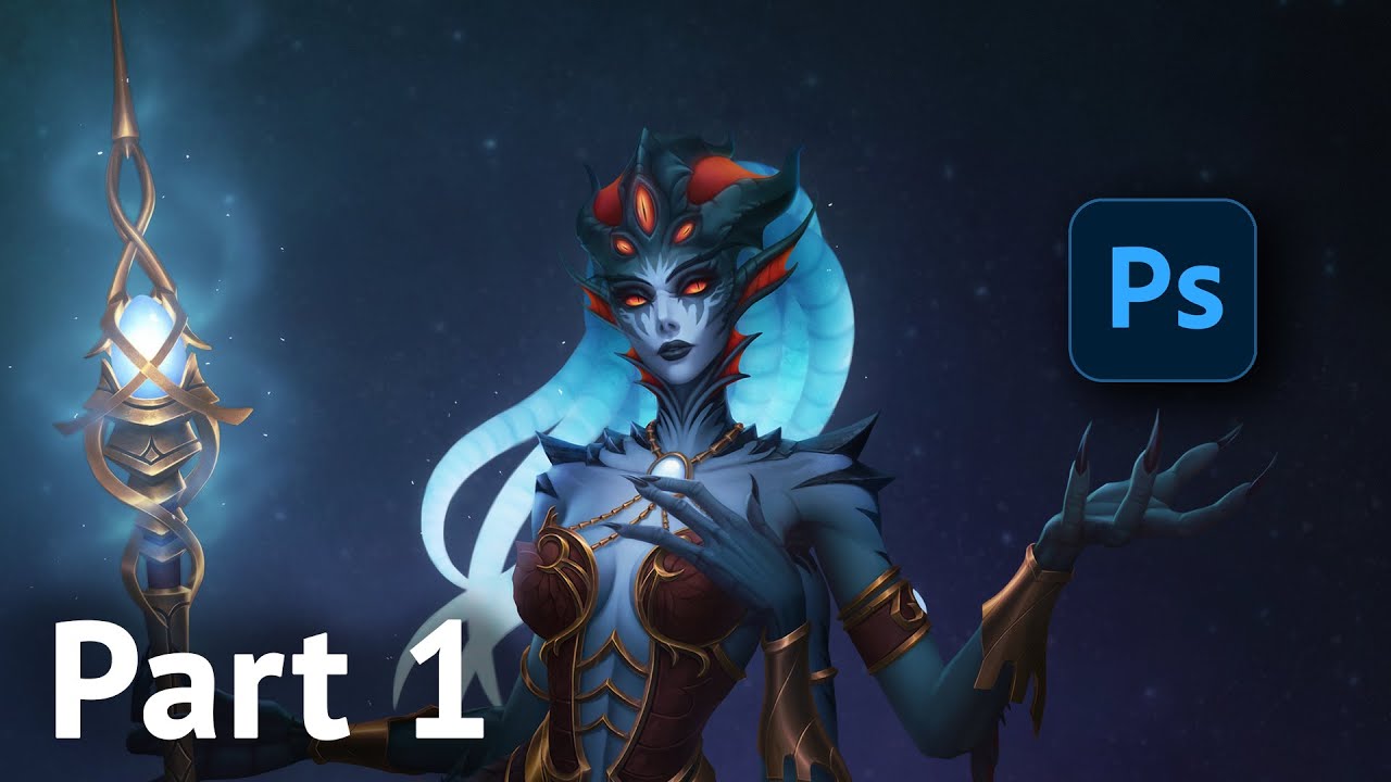 Spine 2D rigging Queen Azshara | Tentacles Part1 - YouTube