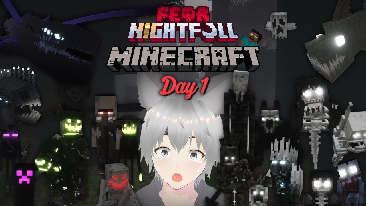 Day 1 alone in the SCARIEST Modpack in Minecraft | Fear Nightfall - YouTube