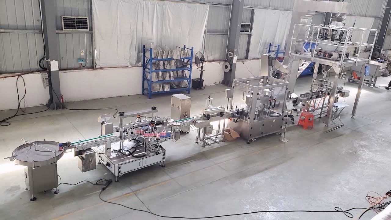 Automatic Jar Packing Machine Line - YouTube