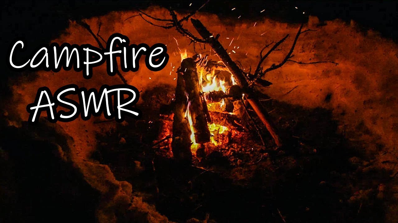 A Crackling Campfire During A Windy Winter Night - ASMR - 36 Minutes ...
