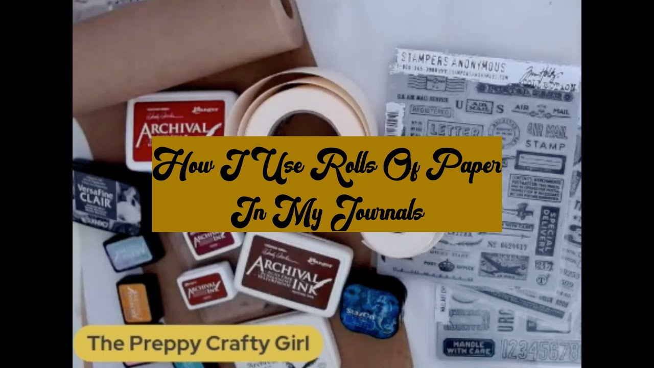 How To Use Those Paper Rolls In Your Journals - YouTube