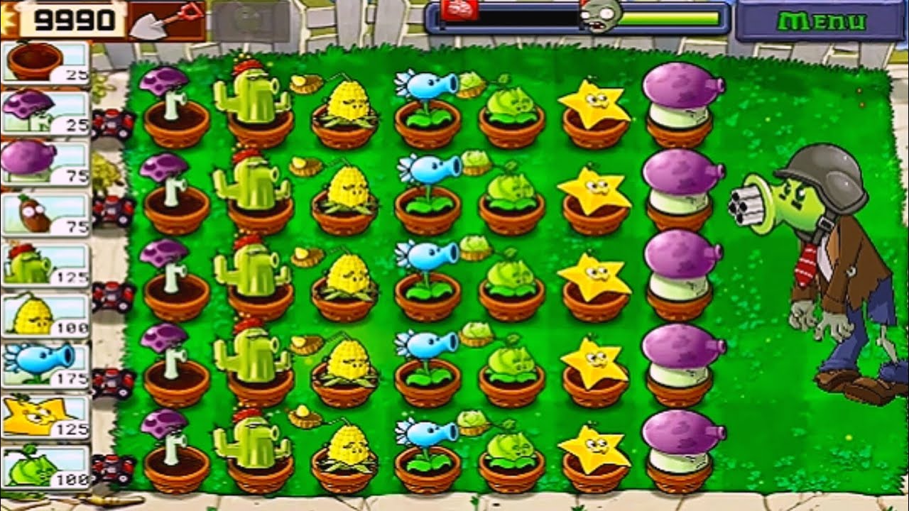 Plants vs Zombies | Mini Games | ZomBotany (1/2) Gameplay in 11:54 ...