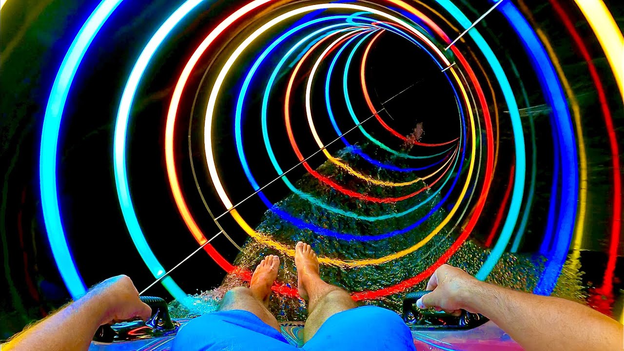 Disco Waterslide at Slide & Splash Waterpark - YouTube