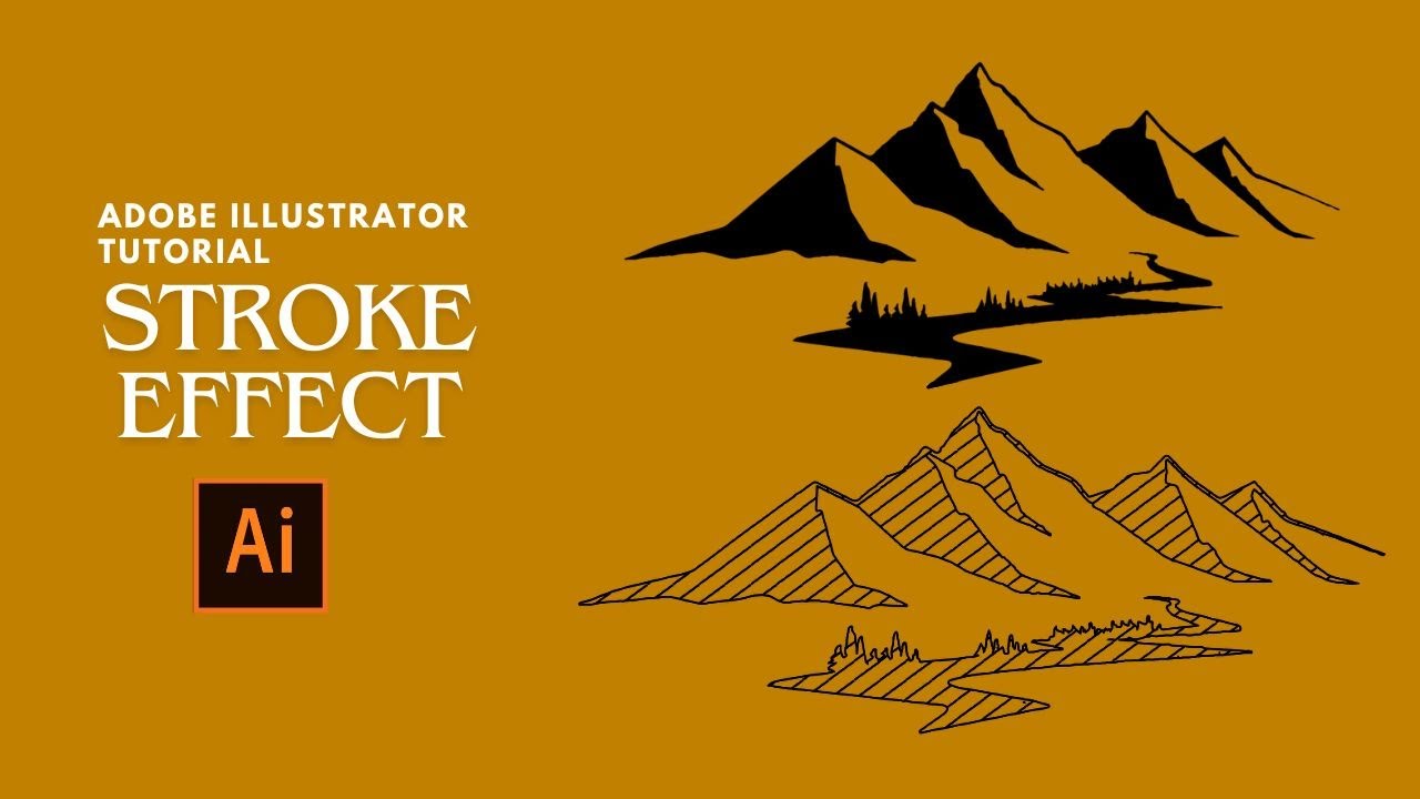 Stroke Effect Tutorial - Adobe Illustrator - Adobe Illustrator ...