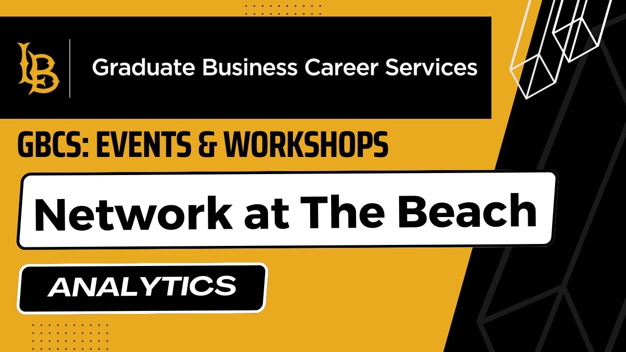 GBCS: Network at the Beach - Analytics - YouTube