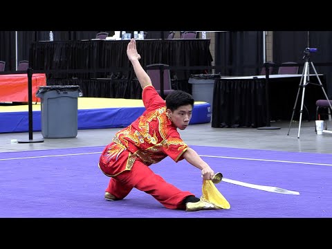Derek Wang Daoshu USA Junior Wushu Team Trials 2022 - YouTube