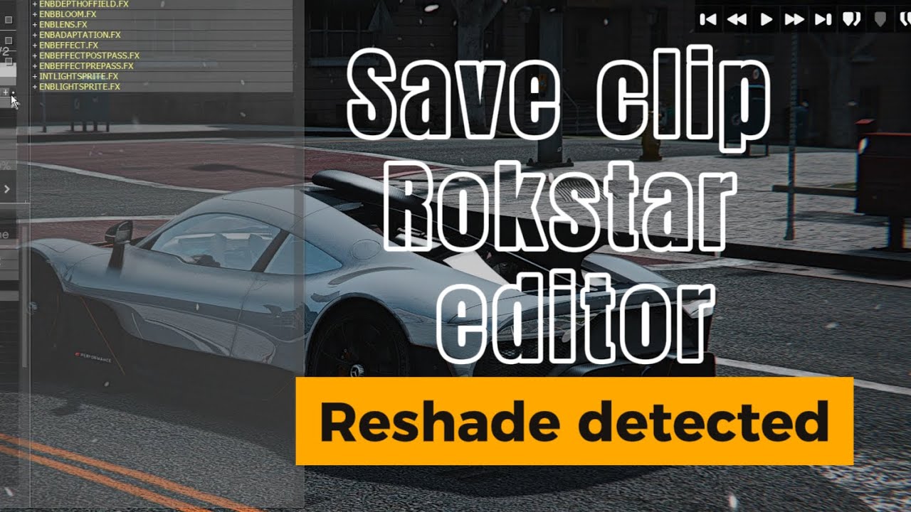 Cara Agar Reshade kebaca di Rockstar editor clip video - GTA 5 ROLEPLAY ...