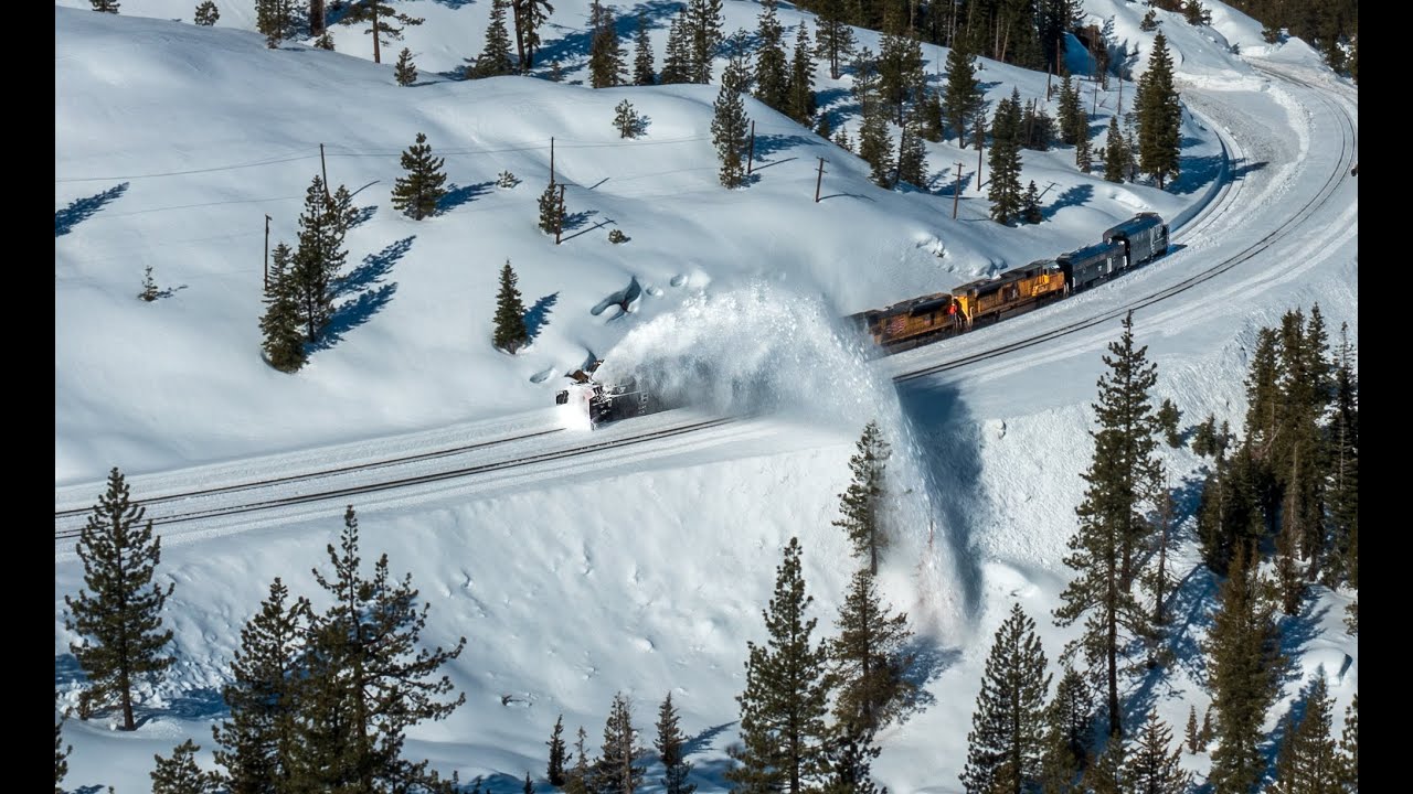 The Union Pacific's Snow Rotaries over Donner Pass February 8, 2023 ...