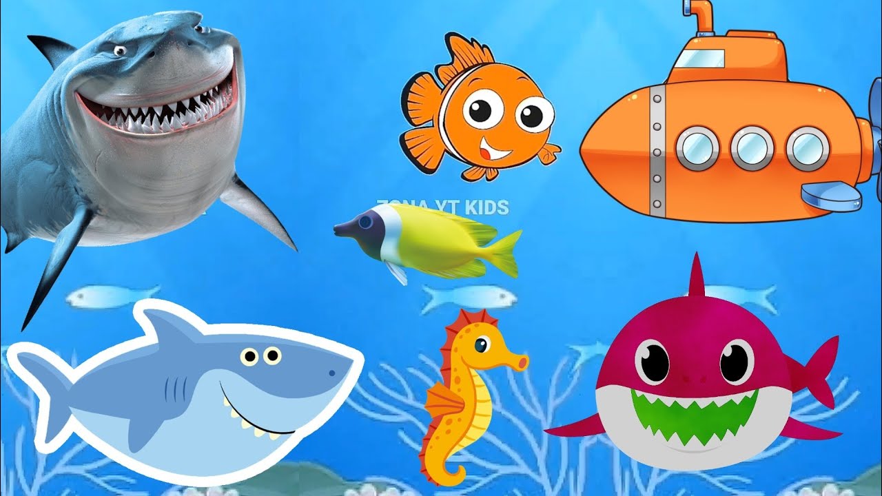 Little Animals Sea dance at Ocean | Baby Shark Dance Baby Shark song ...