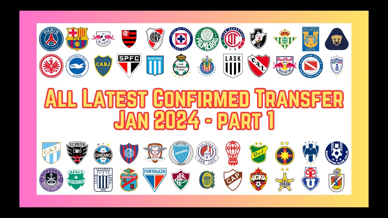 ALL LATEST CONFIRMED TRANSFER 2024/25 TODAY - JAN - PART 1 - YouTube