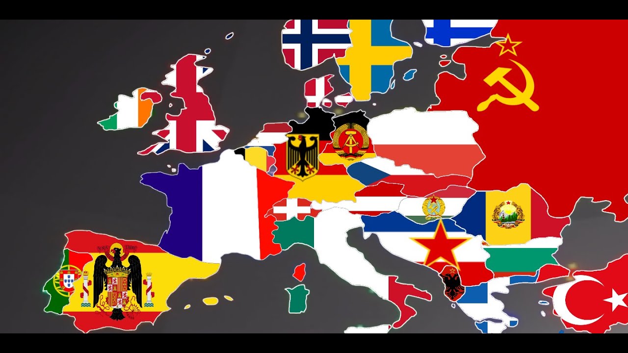 Map of 1957 in Rise of Nations (Cold War + Custom Countries) - YouTube
