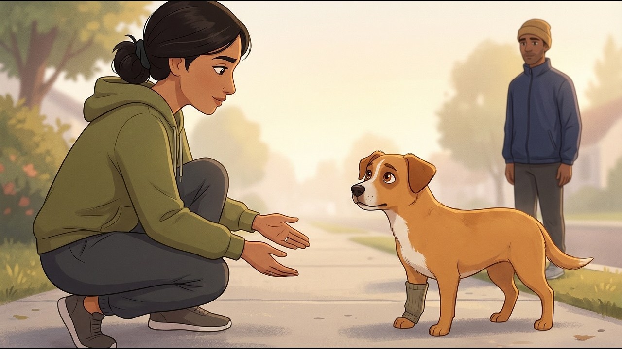 The Rescue of the Bus Stop Dog With One Sock - YouTube