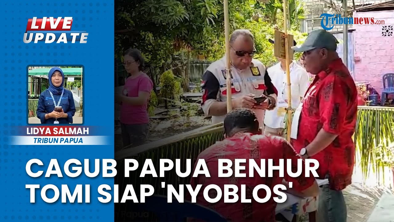 Cagub Papua Benhur Tomi Mano & Keluarga Siap 'Nyoblos' di TPS 04 Wahno ...