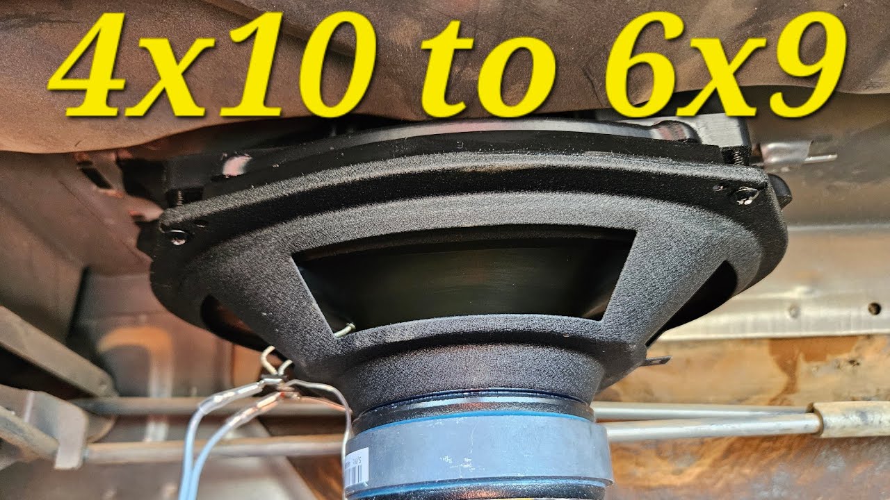 Best 4x10 to 6x9 Speaker Adaptors | 1983 Cutlass | Gbody - YouTube