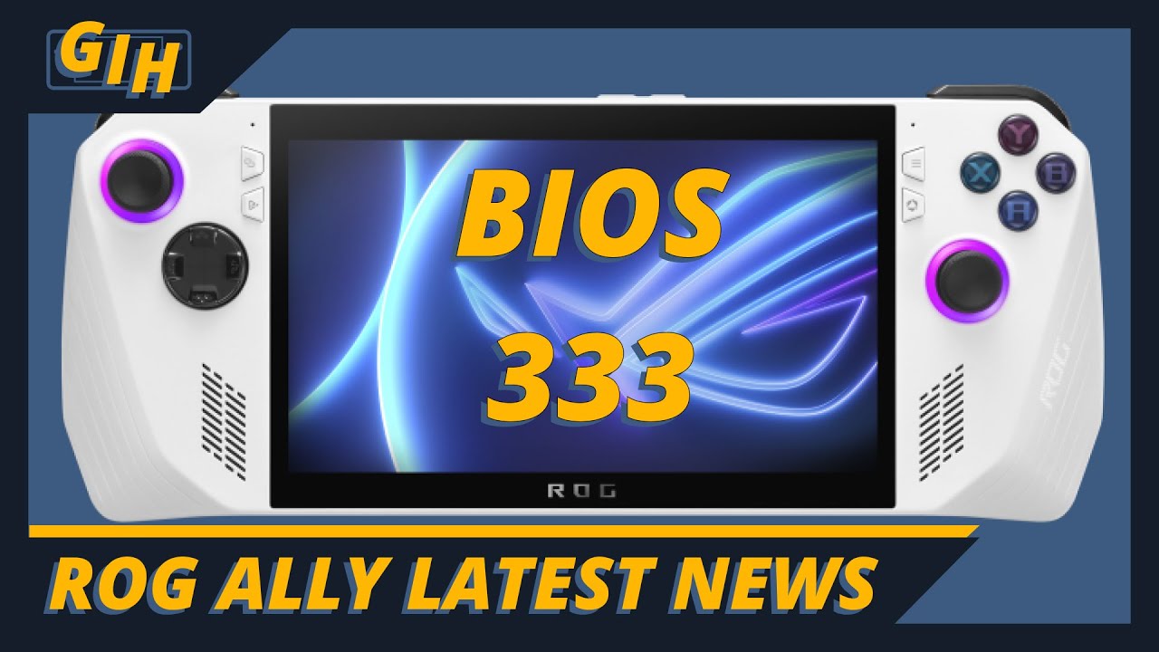 Asus ROG ALLY News: Bios 333 Is HERE! With A New Armoury Create SE ...