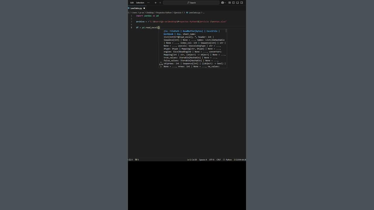 Aprende a Leer y Analizar Datos de Excel con Python #Python #Excel # ...