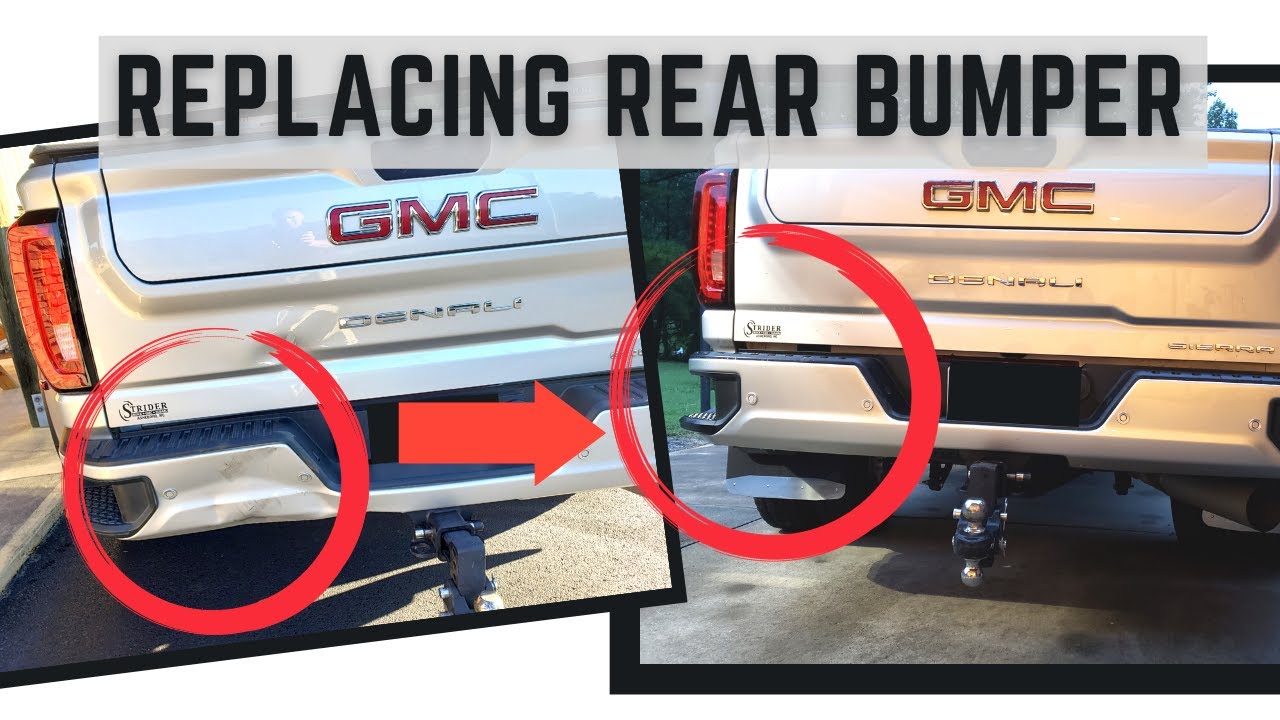 Repair and Replace Rear Bumper on 2020 GMC 3500 HD Denali - YouTube